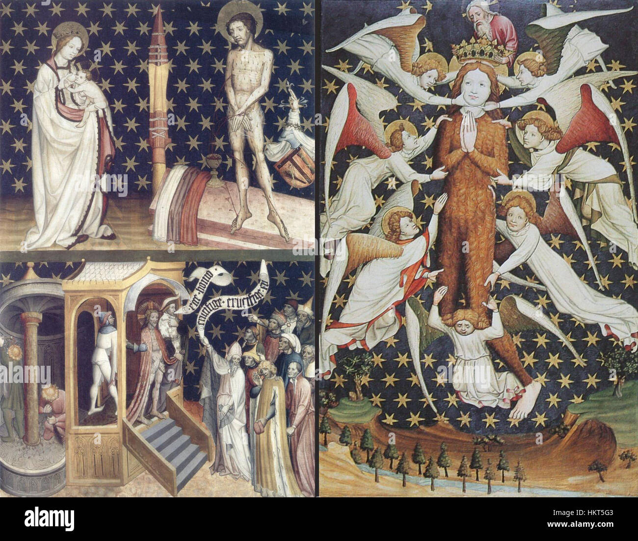 The 'Dyptyk Winterfeldow' is an early 15th-century diptych featuring ...