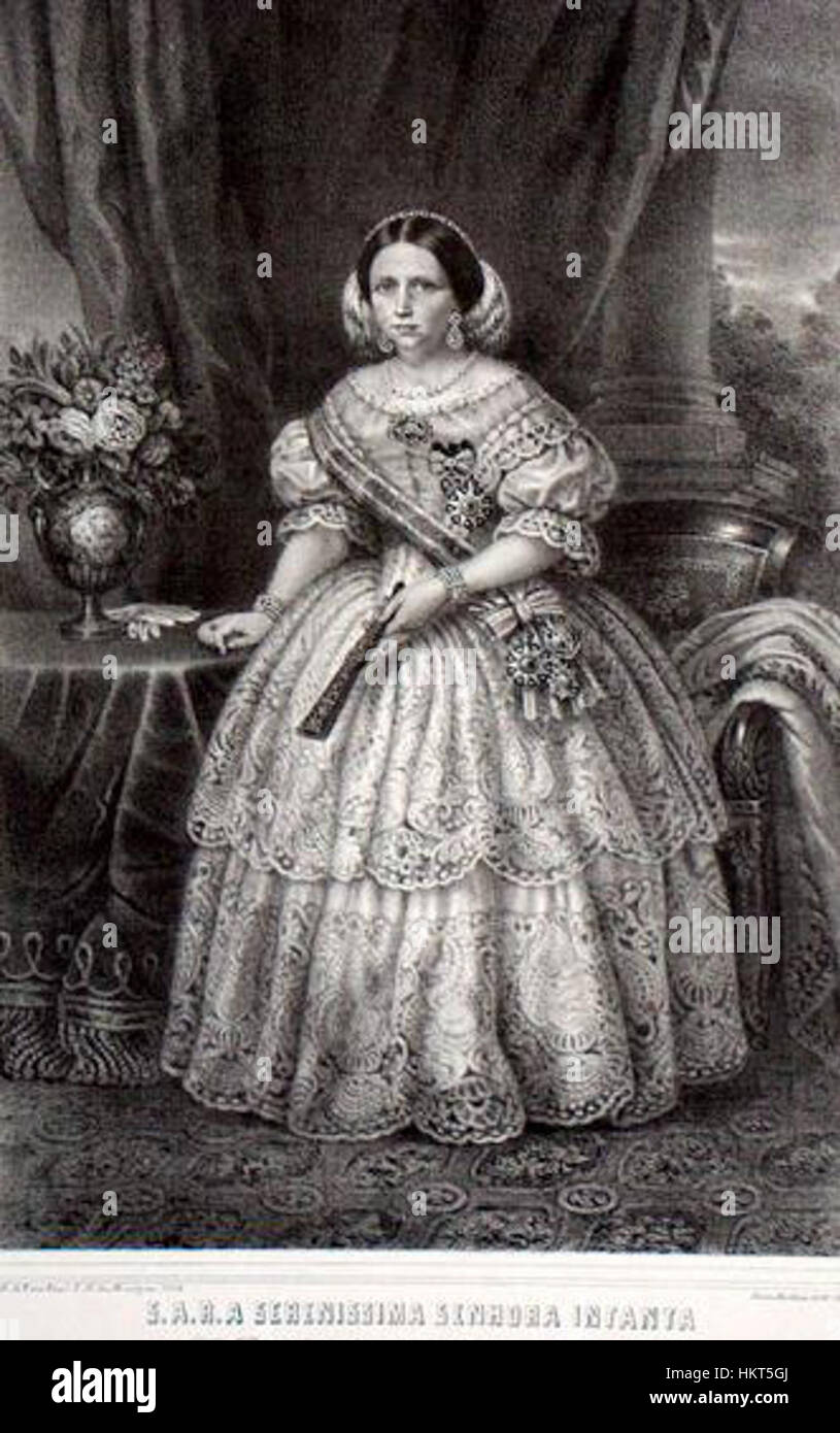 D Isabel Maria-2 is a historical portrait representing the figure of ...