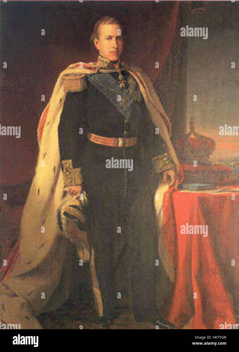 The artwork 'D Luis' is a classic example of a royal portrait ...