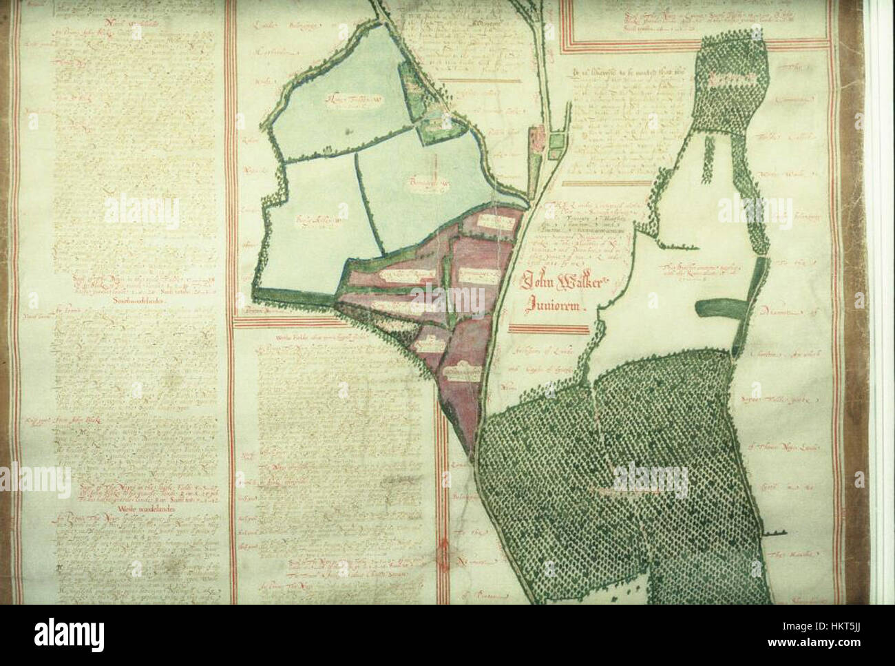 A historical map from the Bodleian Libraries depicting Foxcotte Manor ...