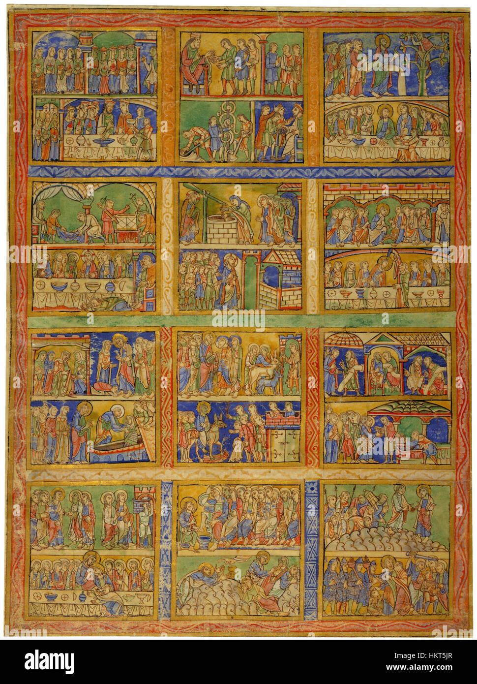 This leaf from the Eadwine Psalter, housed in the Morgan Library ...