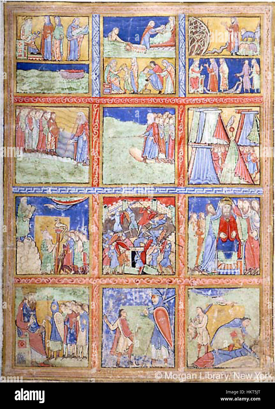 The *Eadwine Psalter*, specifically the Morgan leaf M.724 (recto), is a ...