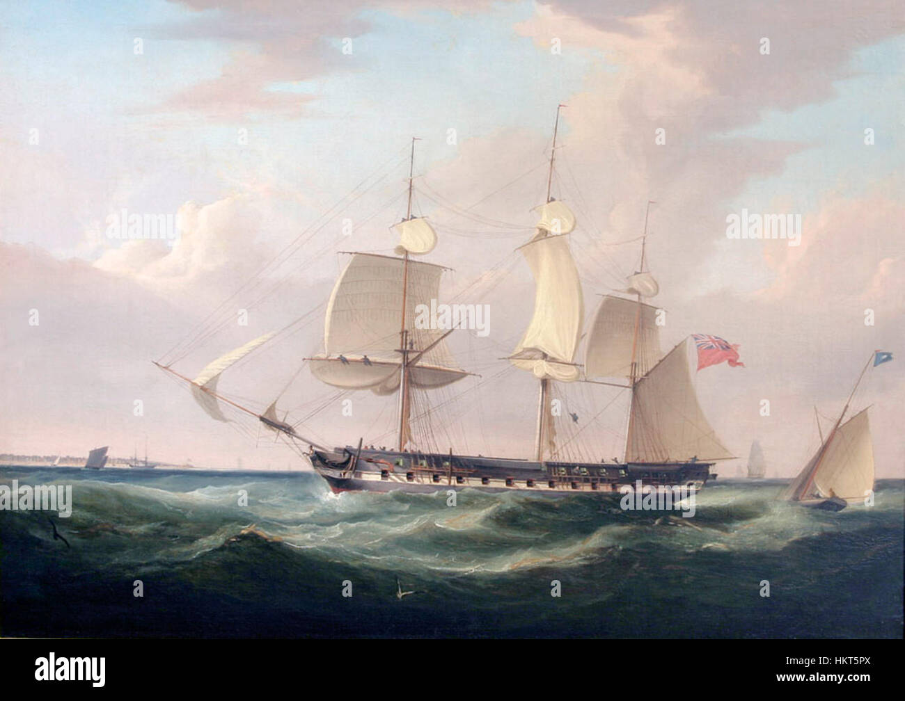 The *East Indiaman Kent* was a British merchant ship captured in this ...