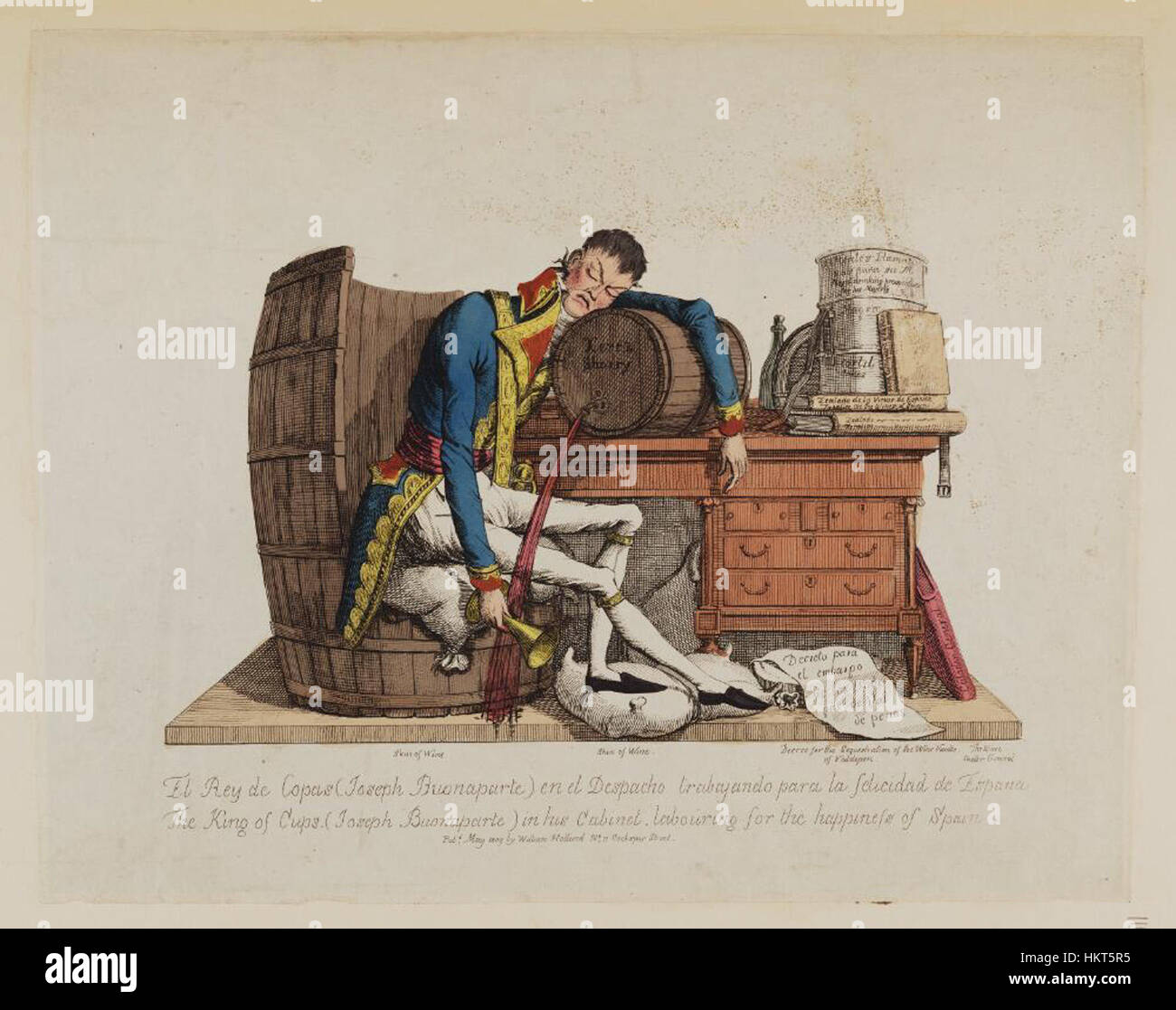 This historical artwork depicts Joseph Bonaparte, brother of Napoleon ...