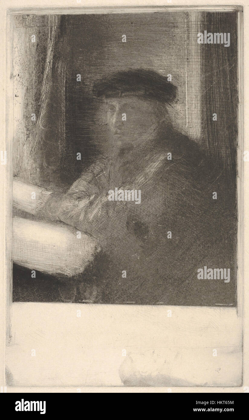 This engraving by Edgar Degas, titled 'The Engraver Joseph Tourny ...
