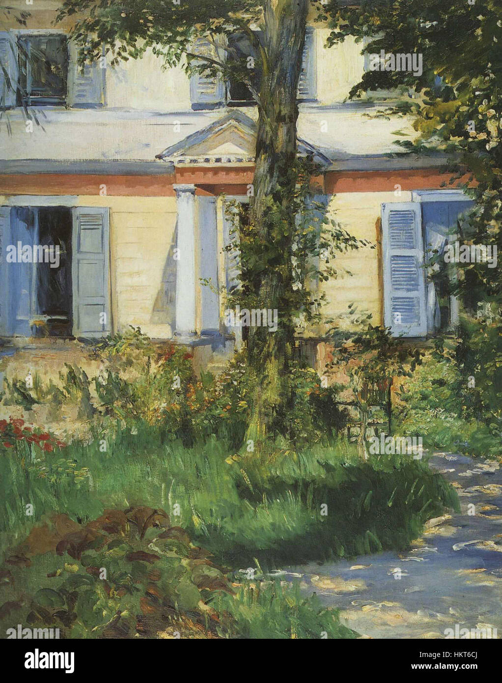 This painting by Edouard Manet, known for its modernist style, presents ...