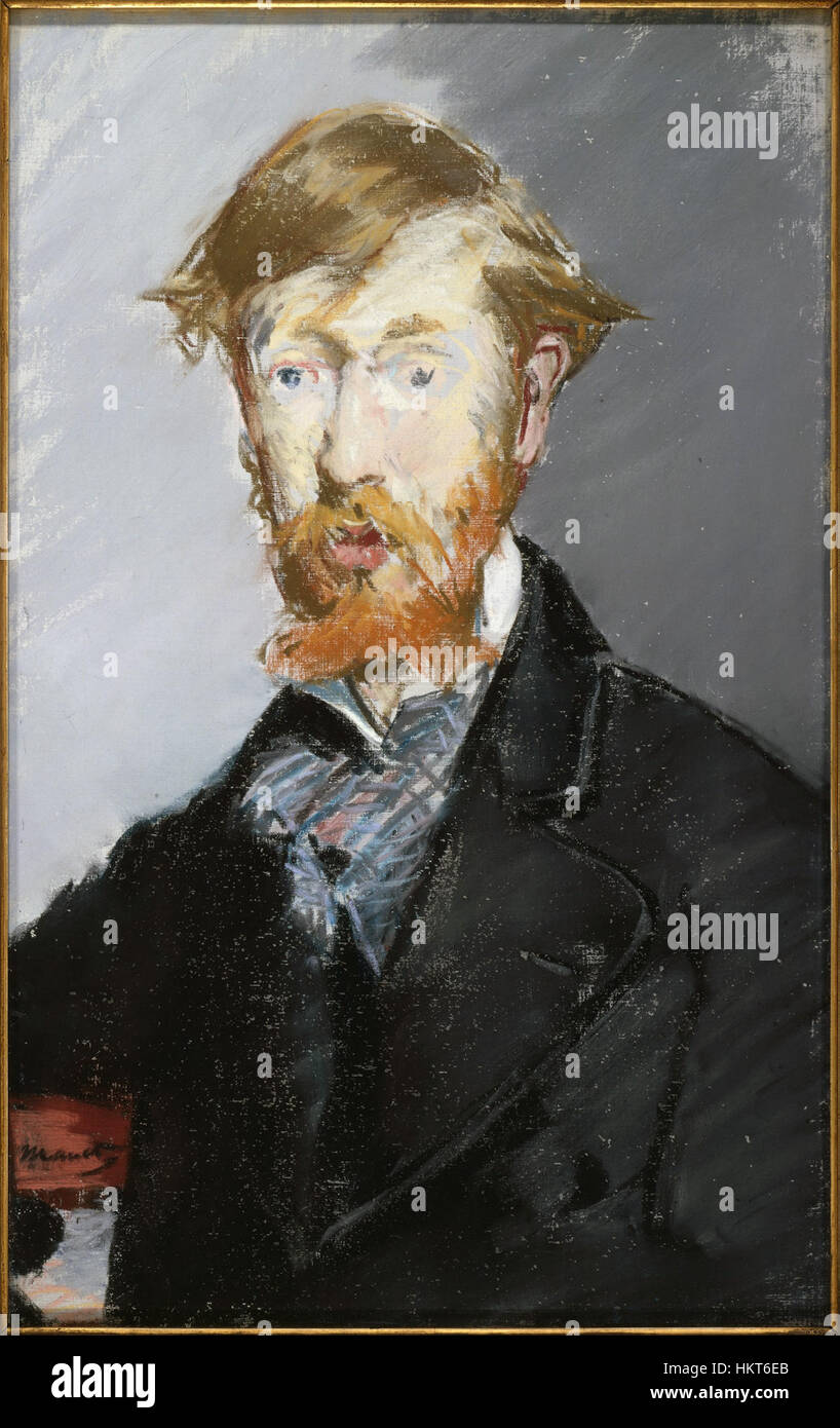 Edouard Manet's portrait of Georges Moore captures the writer in a ...