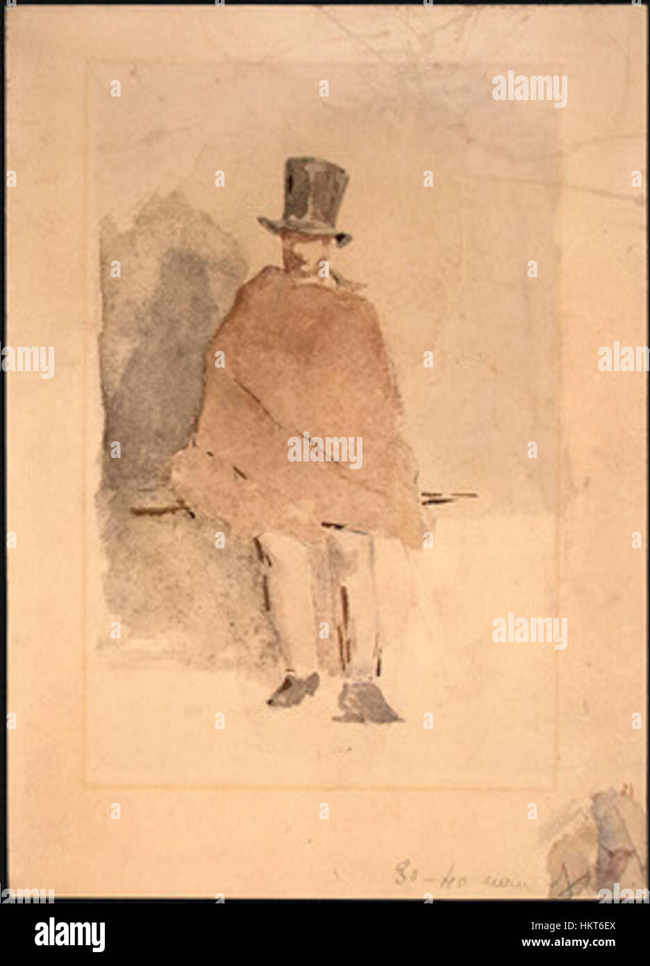 'The Man in the Tall Hat' by Edouard Manet is a portrait painting that ...
