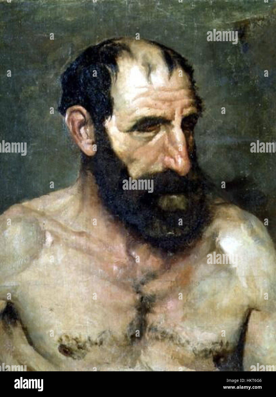 This painting by Eduardo Rosales, titled 'Diogenes,' portrays the ...