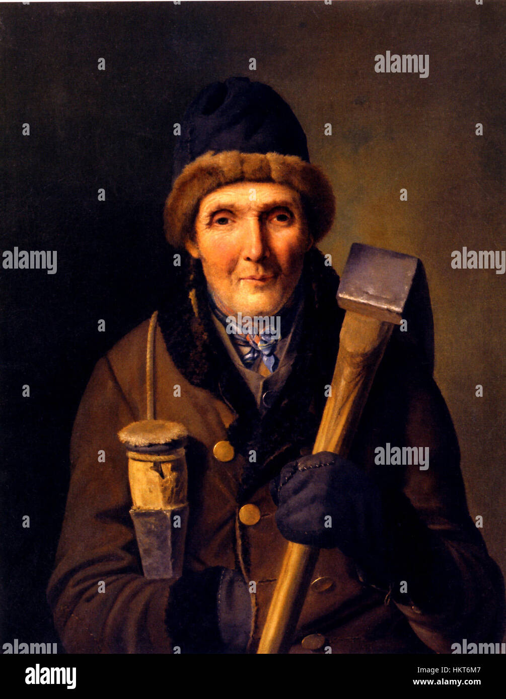 Eduard Ritter’s 'Der Holzfaeller' (The Woodcutter) depicts a rural ...