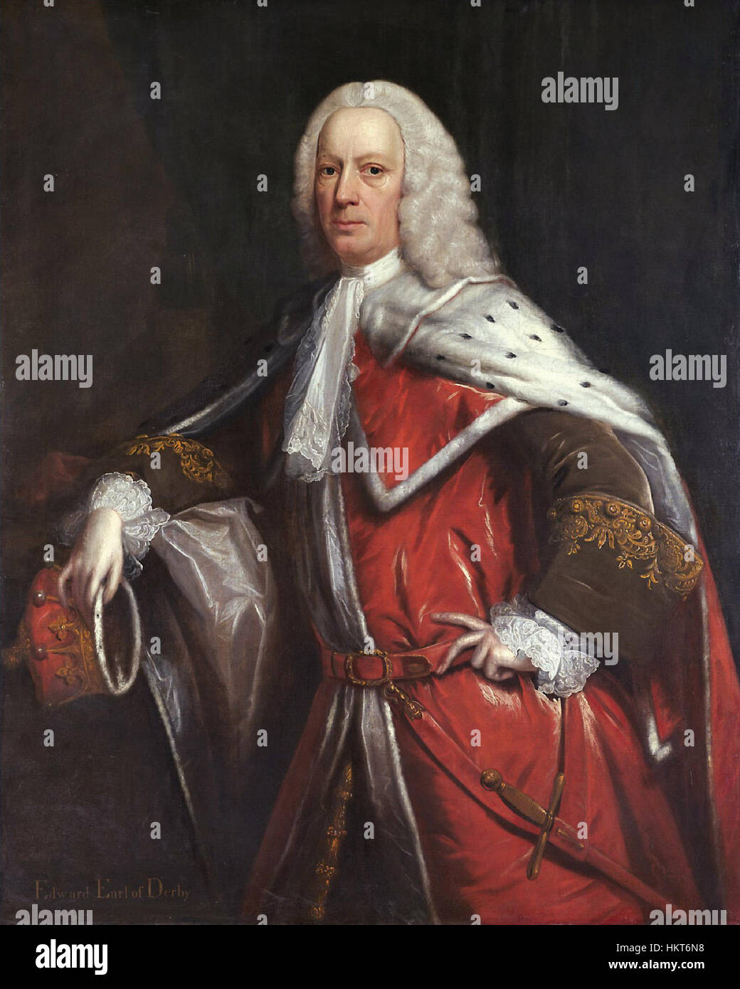 A portrait of Edward, the 11th Earl of Derby, painted by Henry ...