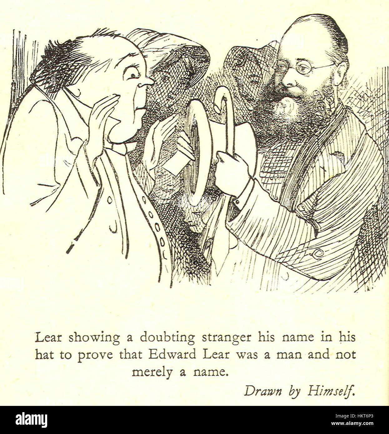 This self-portrait by Edward Lear, a renowned British artist and writer ...