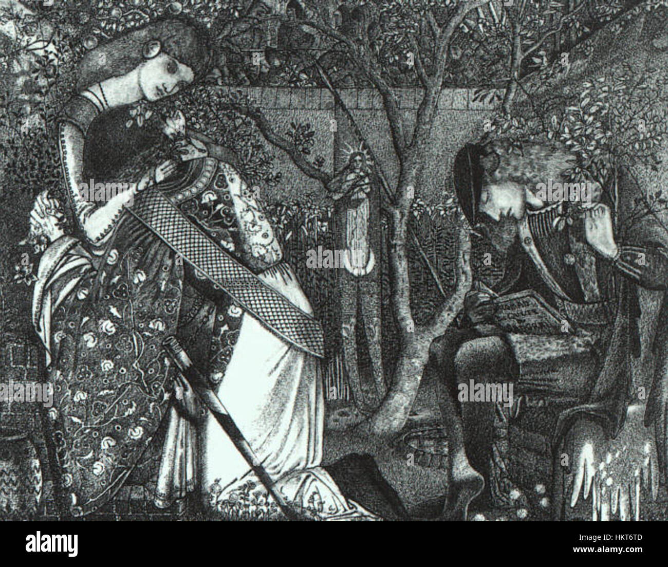 This painting by Edward Burne-Jones, titled 'The Knights Farewell ...
