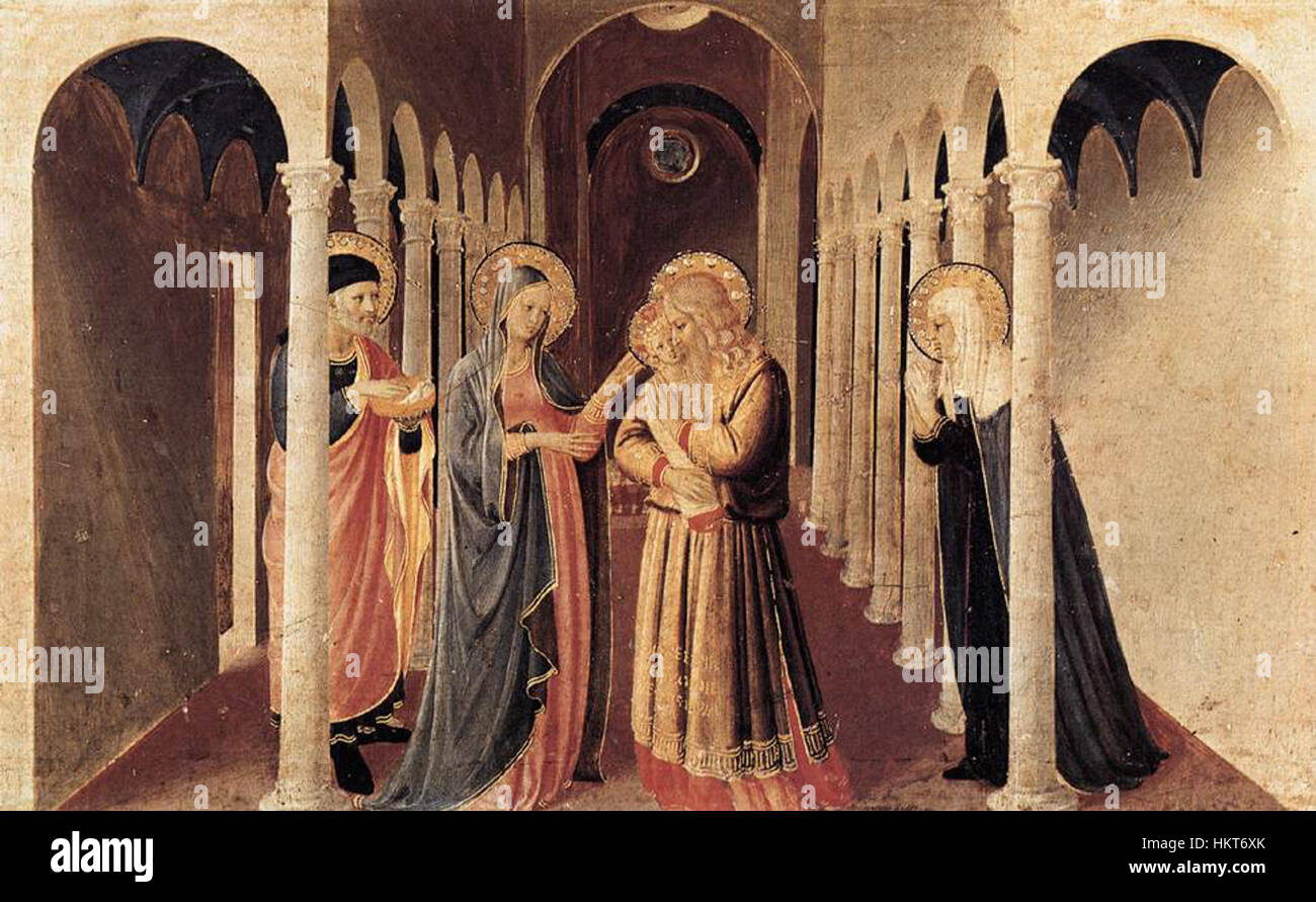 Fra Angelico's 'Cortona Polyptych' features religious scenes in a series of panels. This ...