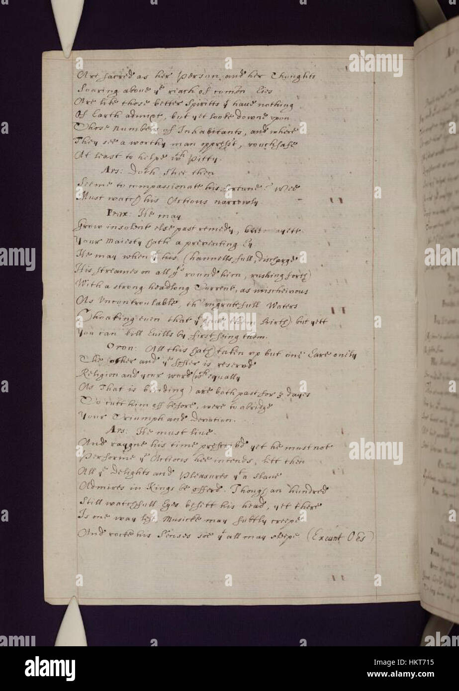 A page from the Five English Manuscripts, held in the Bodleian ...