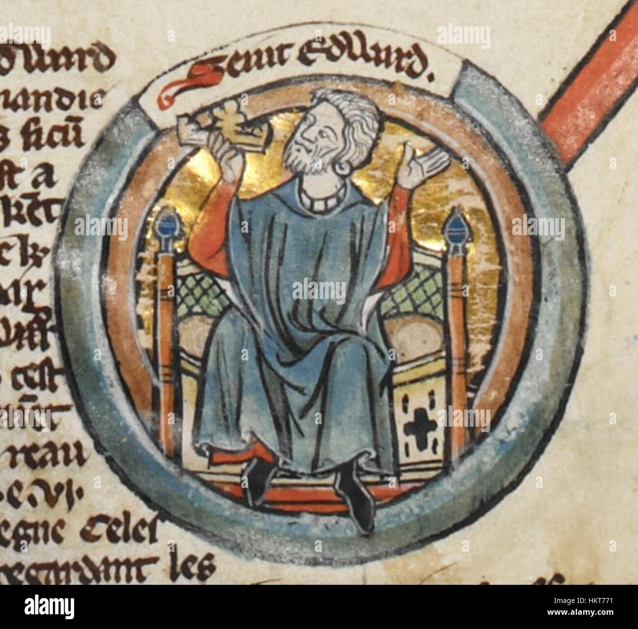 This manuscript illumination from the 'Royal 14 B VI' collection ...