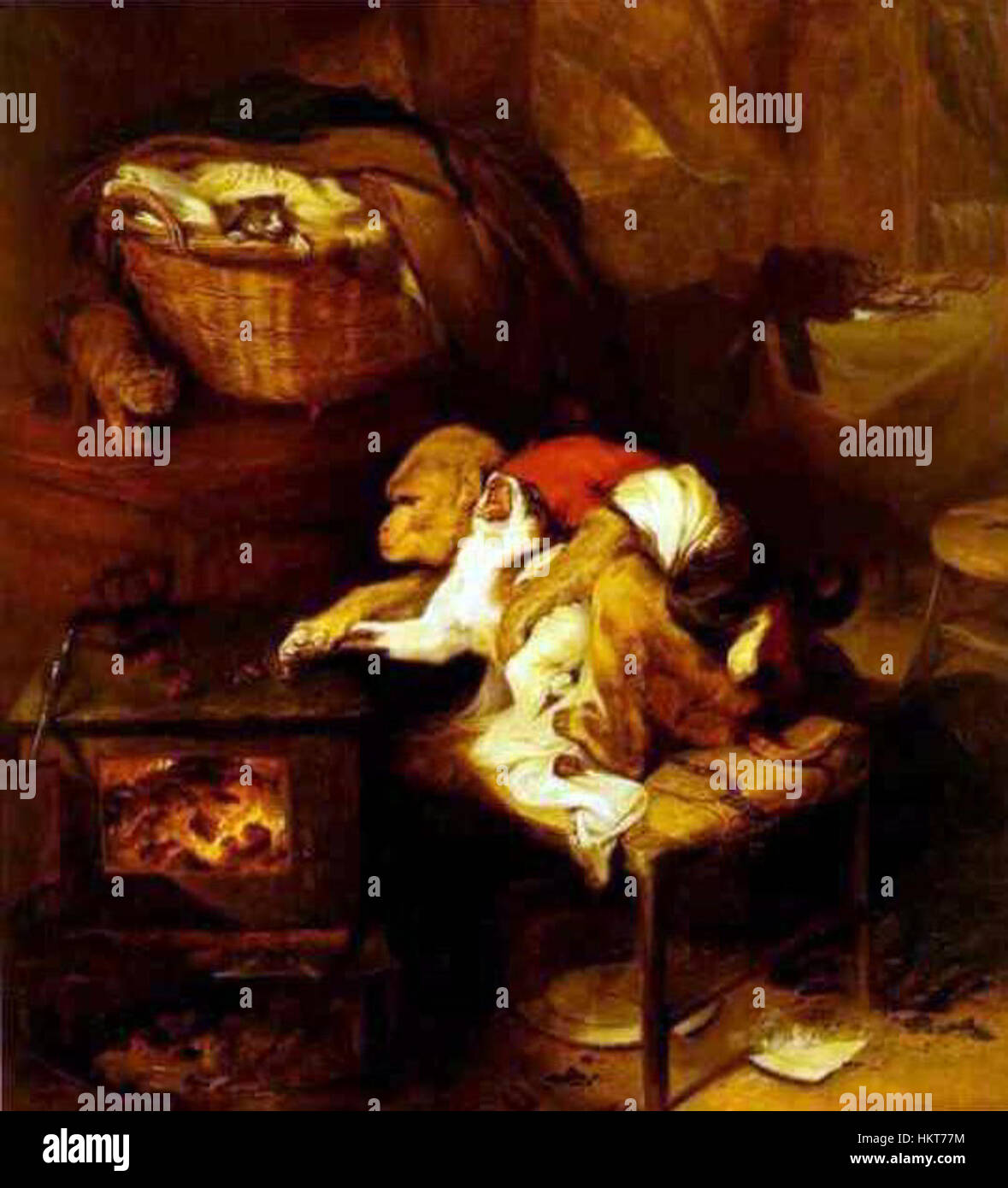 'The Catâ€™s Paw' by Edwin Landseer is an iconic painting showing a cat ...