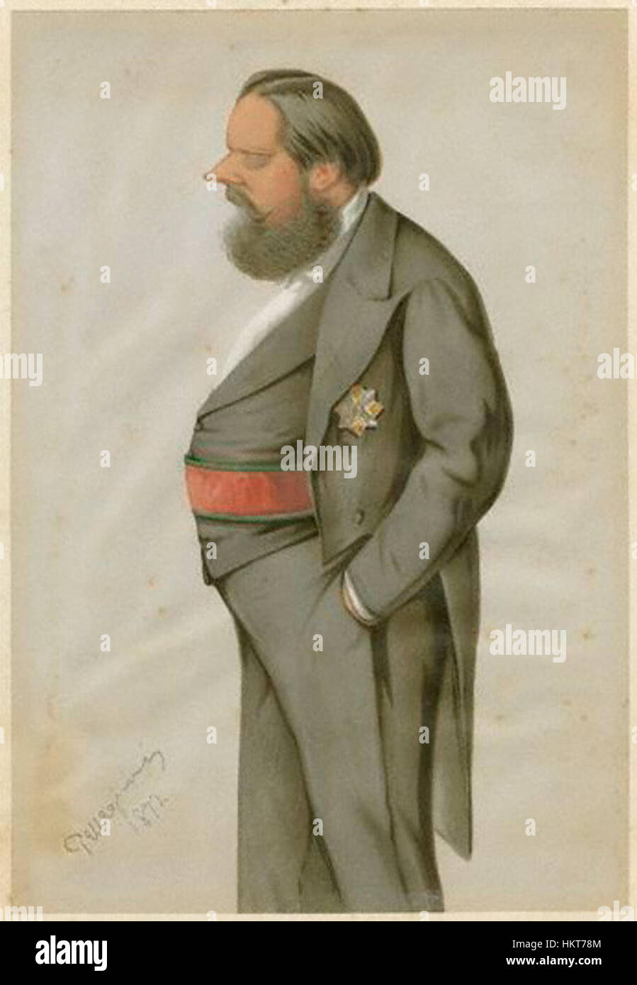 This portrait of Edward von Sachsen-Weimar, painted in profile ...