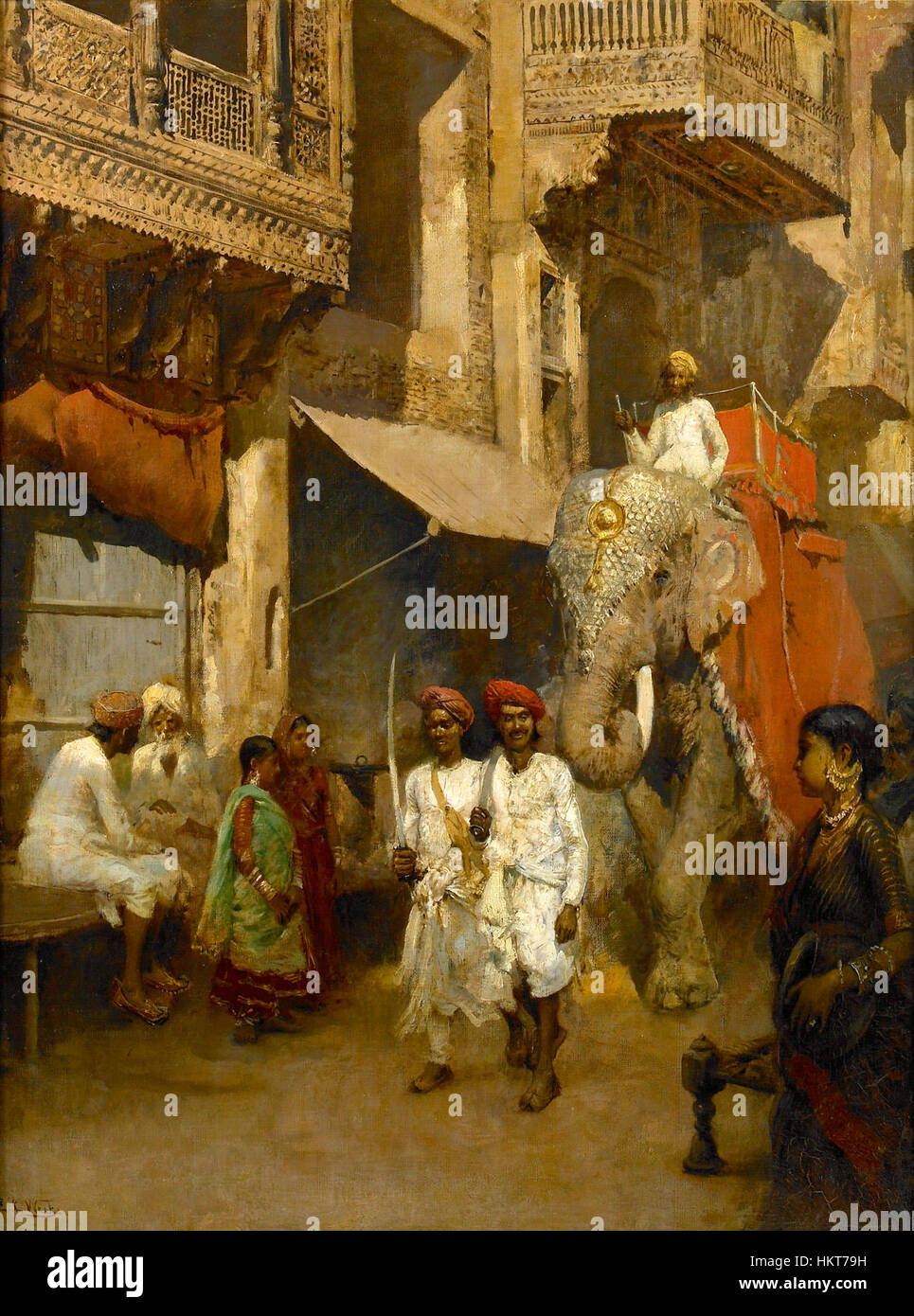 Edwin Lord Weeksâ€™ 'Promenade on an Indian Street' captures a vibrant ...