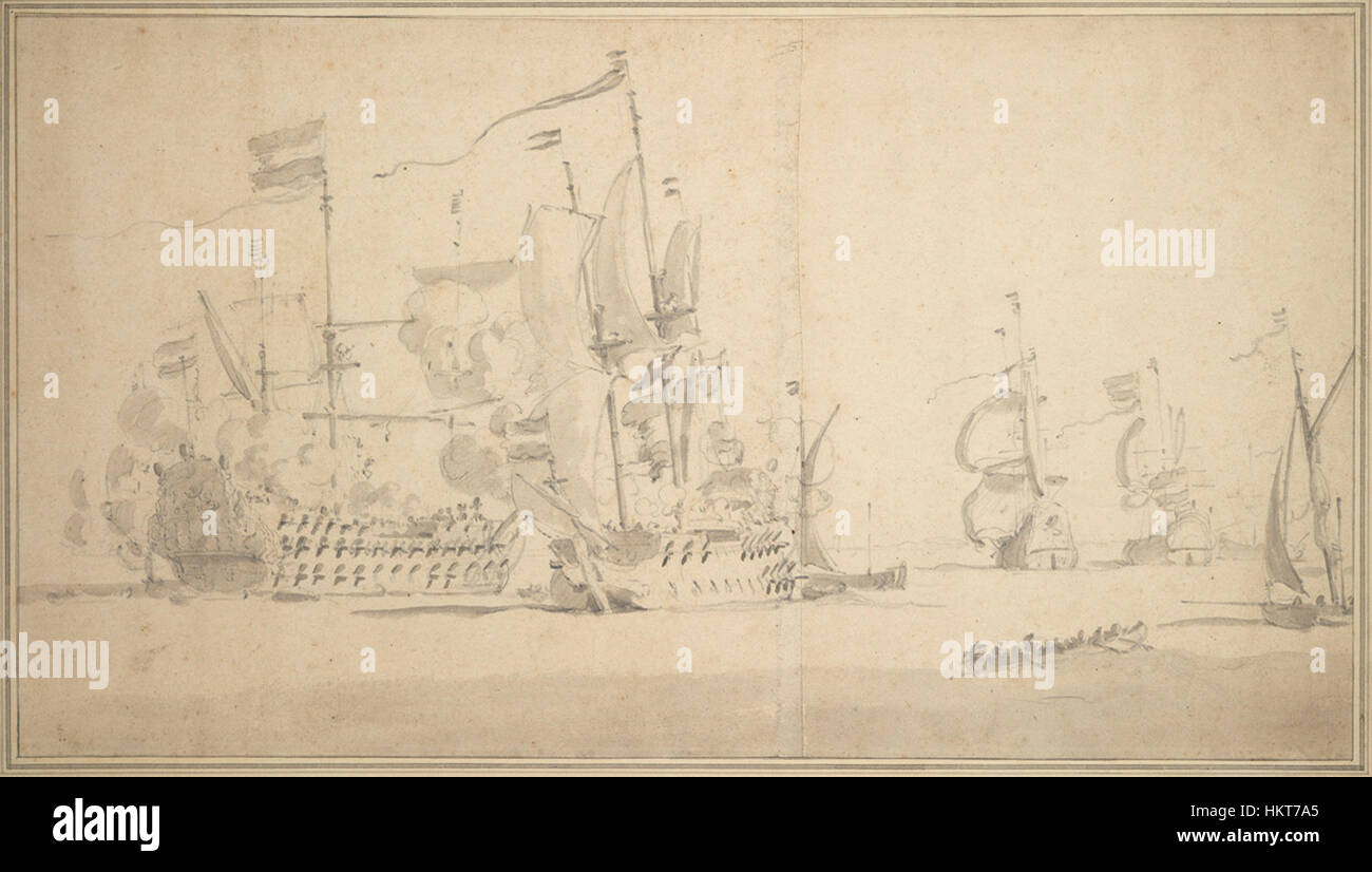 The painting titled 'EendrachtWvV2' captures a ship of the same name in ...