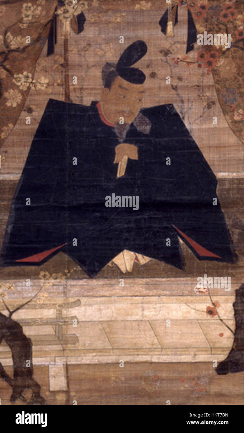 This artwork depicts the Egara Tenjin shrine, a sacred site dedicated ...