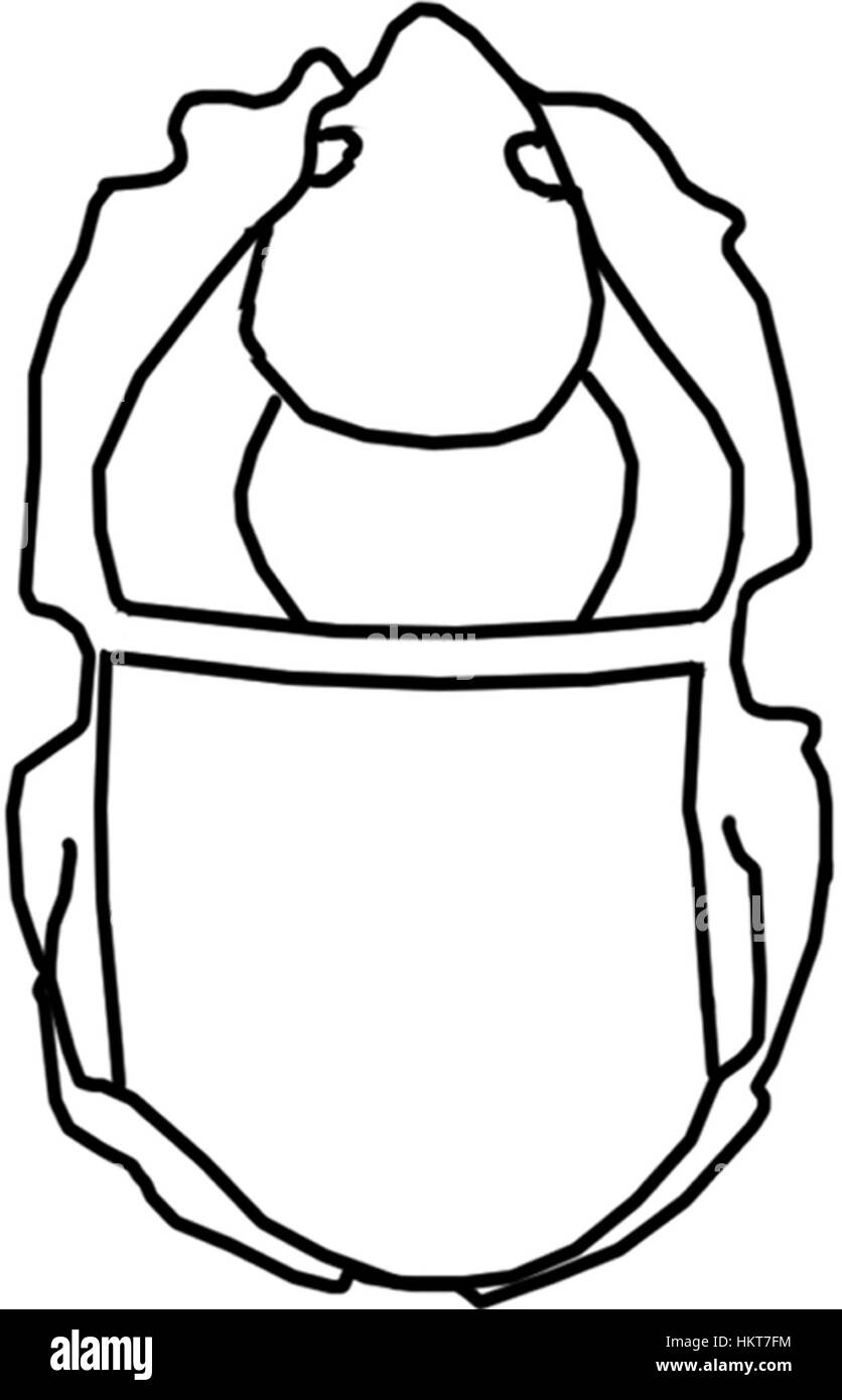 This ancient Egyptian scarab, featuring a hawk's head, is part of the ...