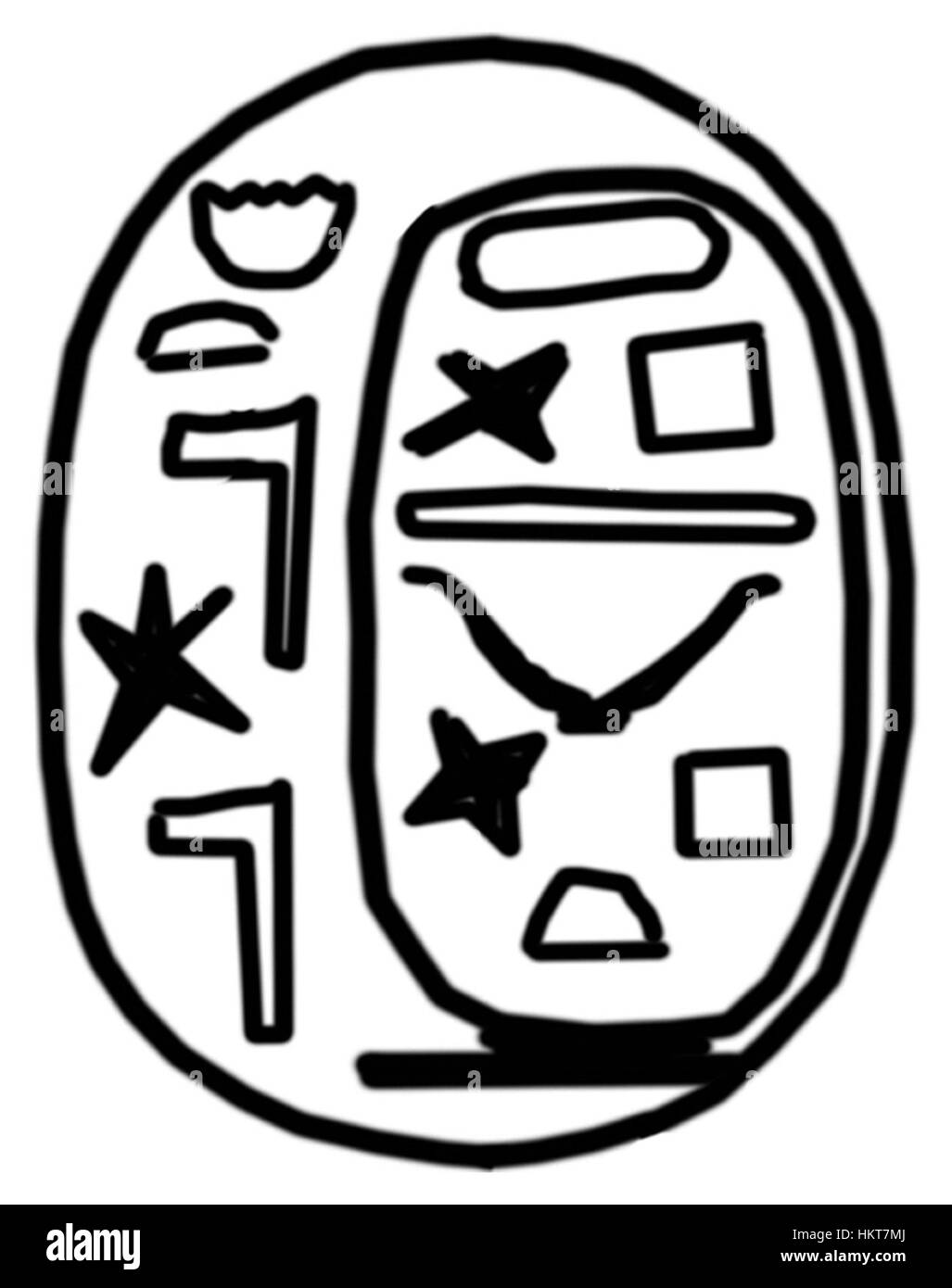 This ancient Egyptian artifact, a scarab with a cat, features the ...