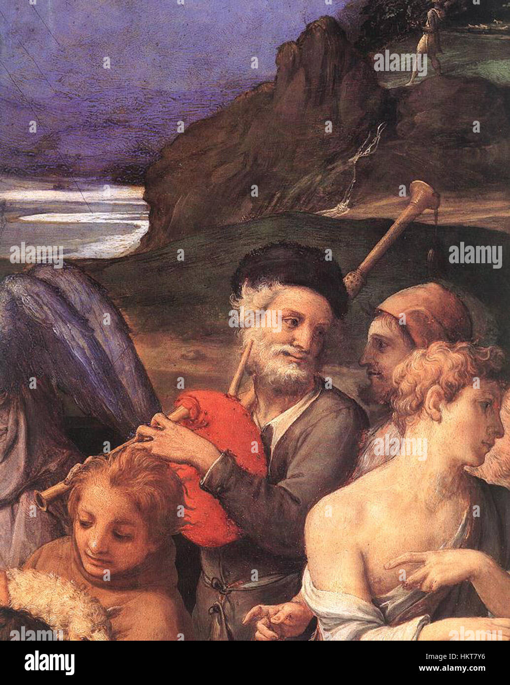 The 'Adoration of the Shepherds' by Angelo Bronzino depicts the ...