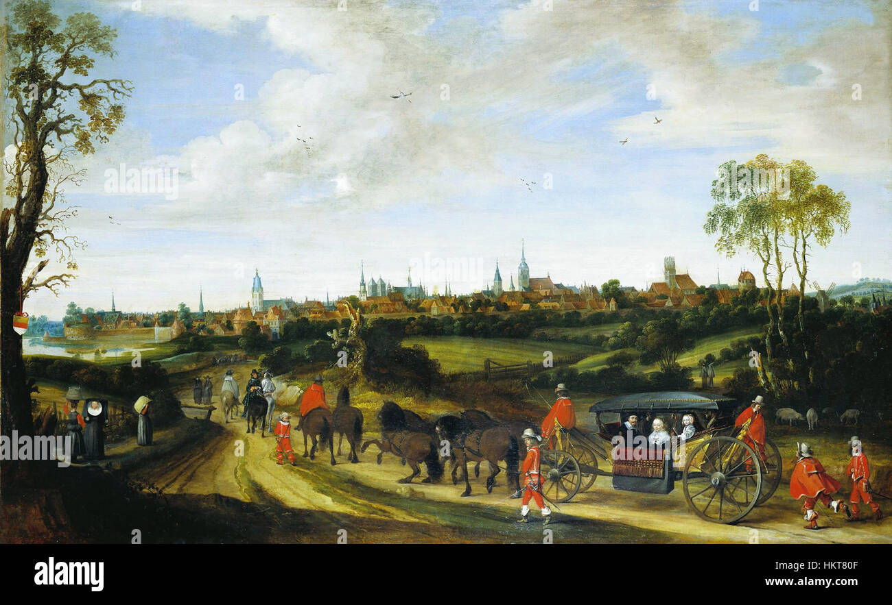 'Einzug des Gesandten Adriaen Pauw' is a historical painting depicting ...