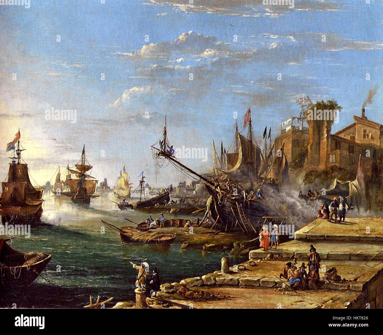 17th century port scene hi-res stock photography and images - Alamy