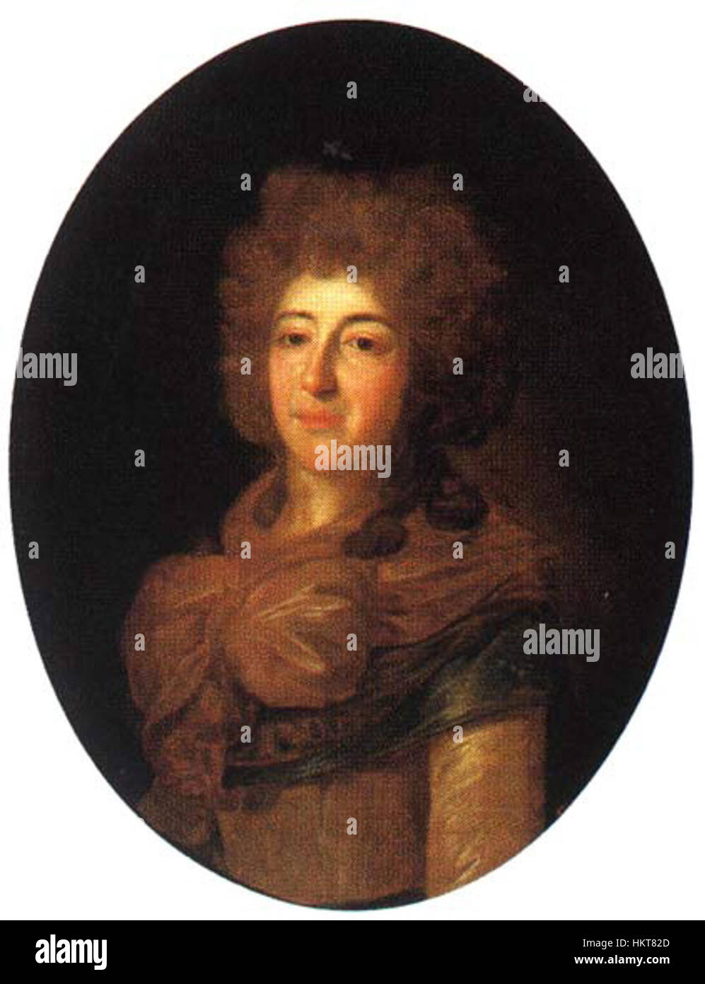 Ekaterina Dmitrievna Volkonskaya by Rokotov Stock Photo - Alamy