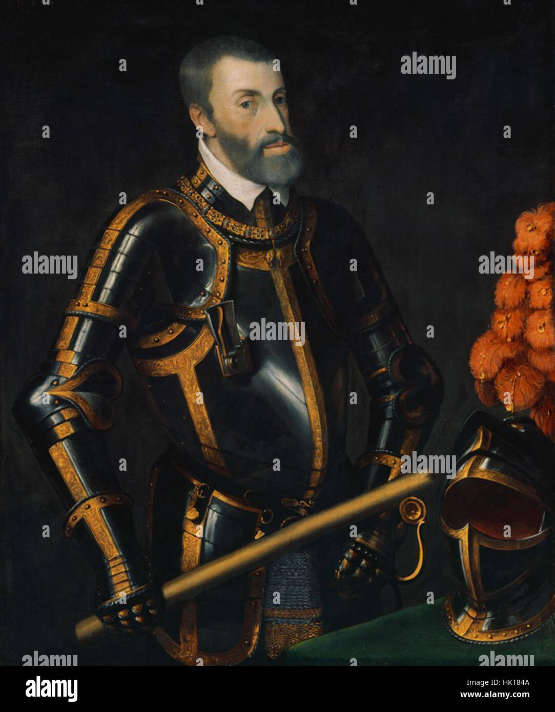This painting depicts the elderly Emperor Charles V, also known as Karl ...