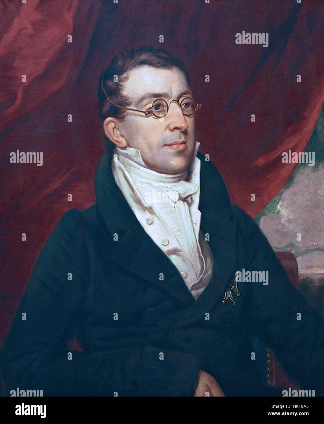 A portrait of Elias Canneman painted by Charles Howard Hodges ...