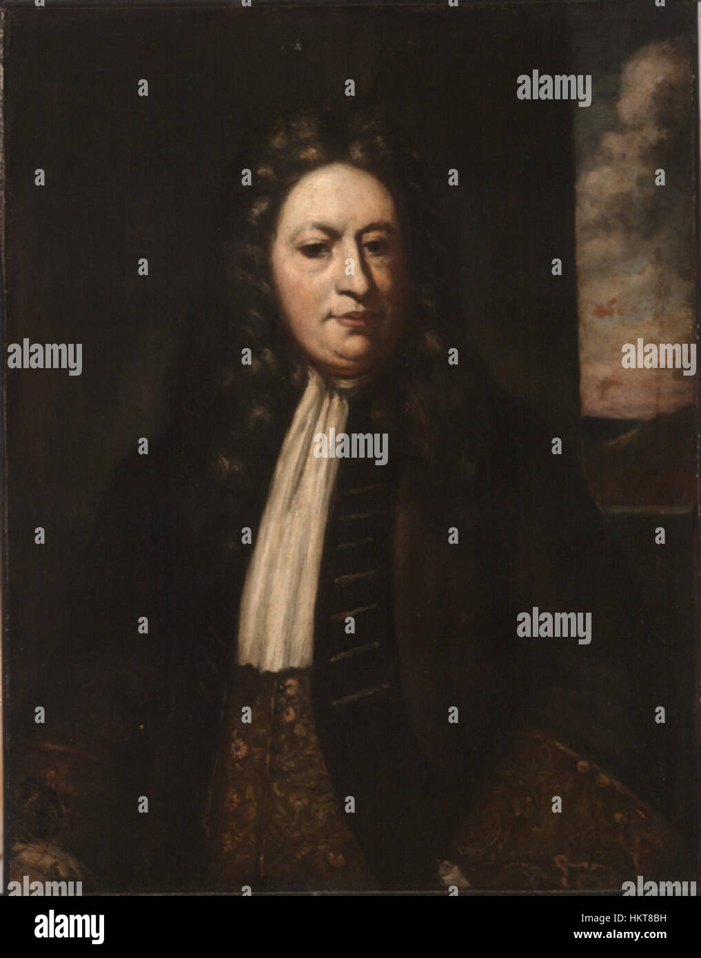 The oil painting of Elihu Yale, created by an unknown artist ...