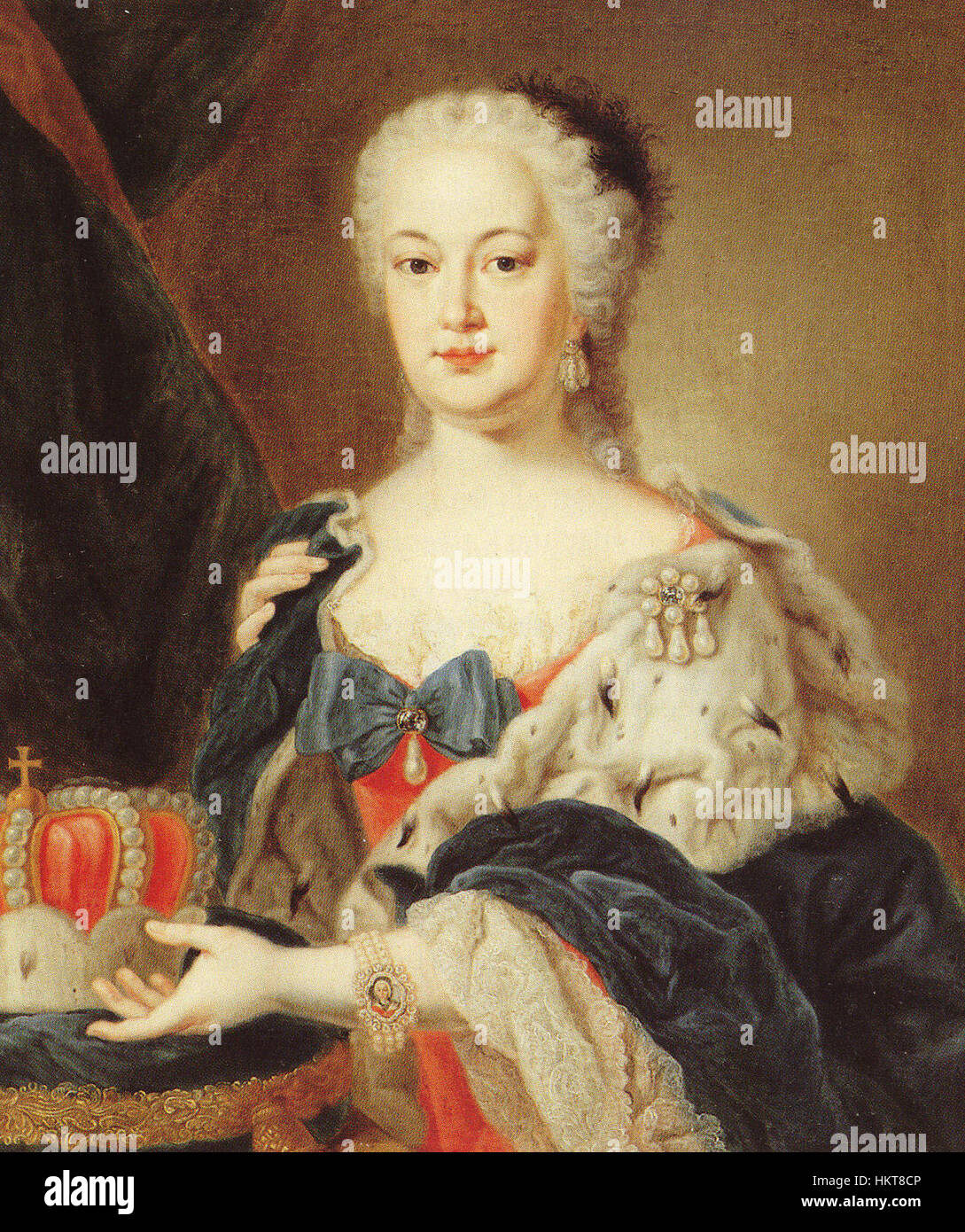 This 1748 painting by Felix Anton Besold, featuring Elisabeth Auguste ...