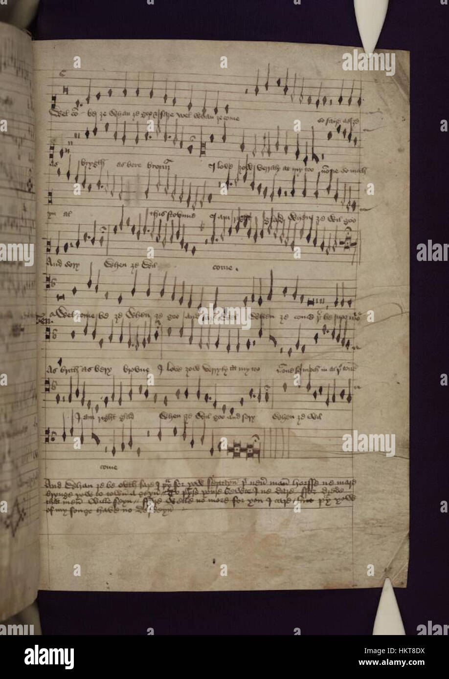 This image showcases a page from one of the Five English Manuscripts ...