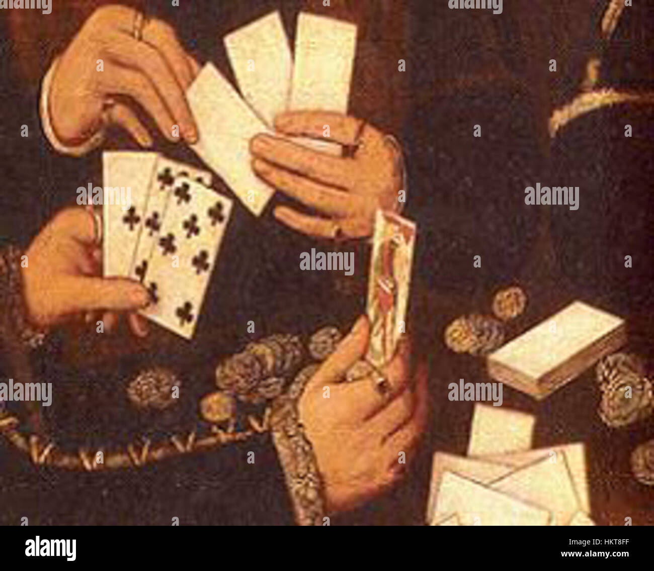 'Elizabethan Card Players' is a painting from the late 16th century ...