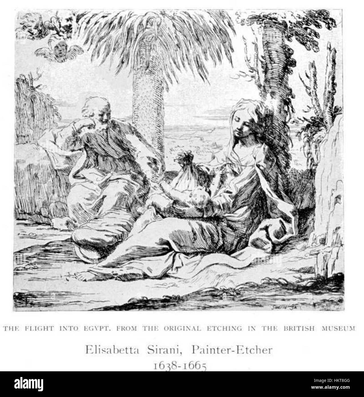 A painting by Elisabetta Sirani depicting the biblical scene of the ...