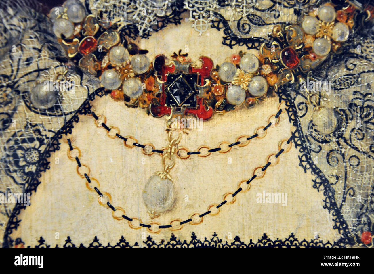 A detailed painting of the ship *Elizabeth 1 Phoenix*, highlighting its ...