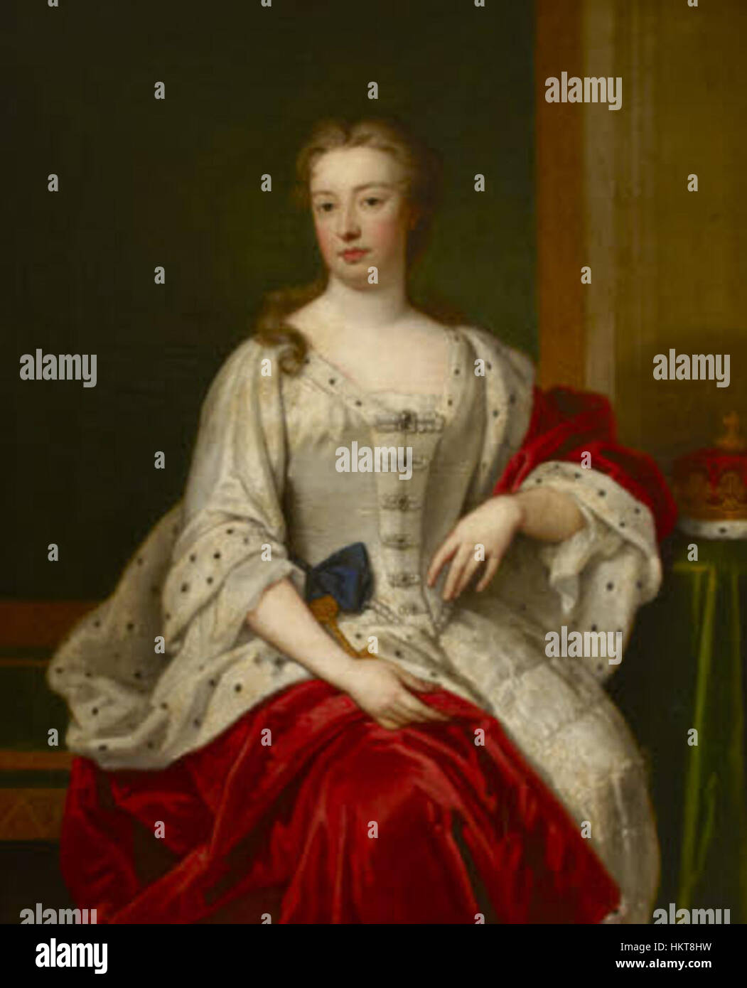 This portrait, painted by Godfrey Kneller in 1713, depicts Elizabeth ...