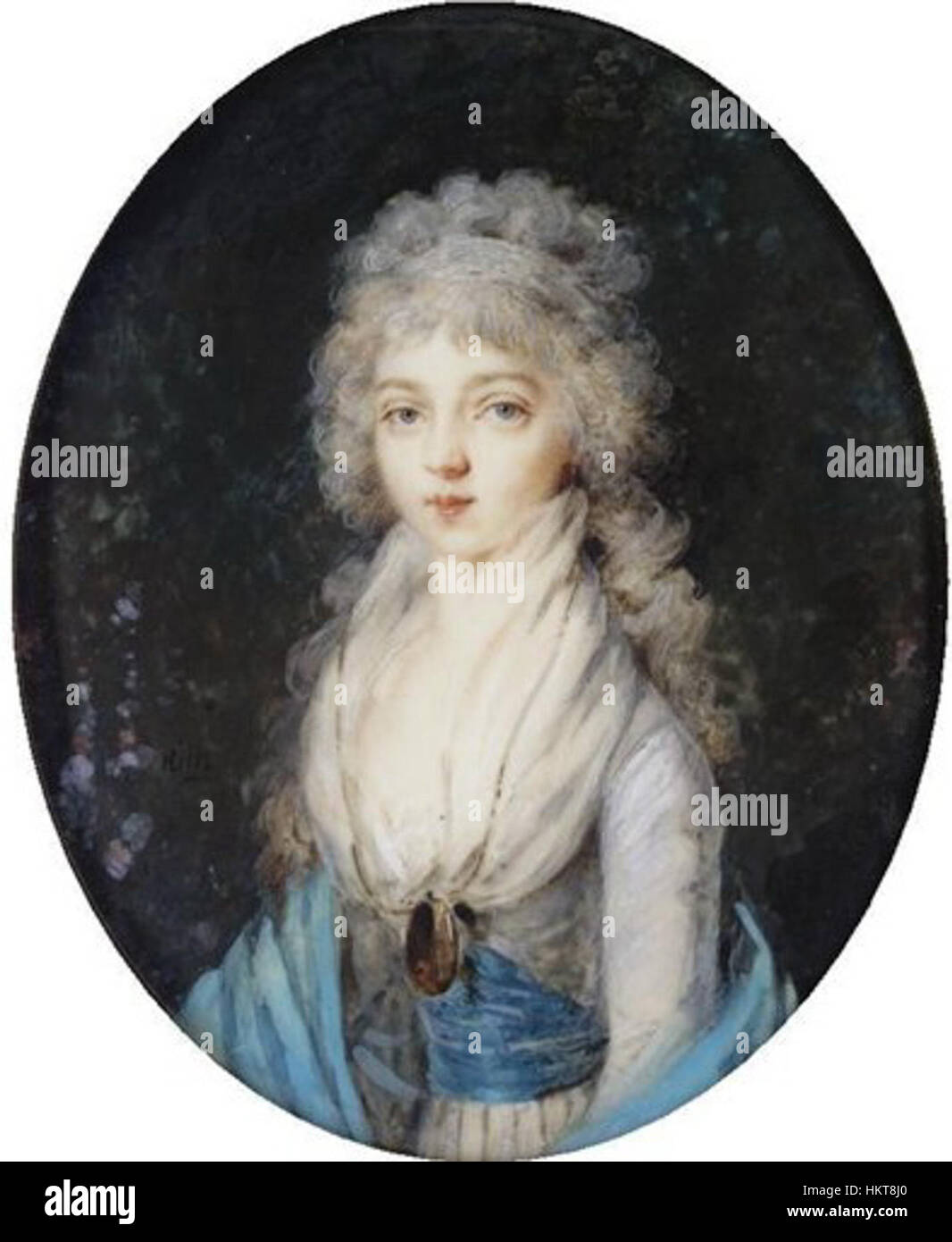 A portrait of Elizabeth Alex by A.C. Ritt, known for his skill in ...