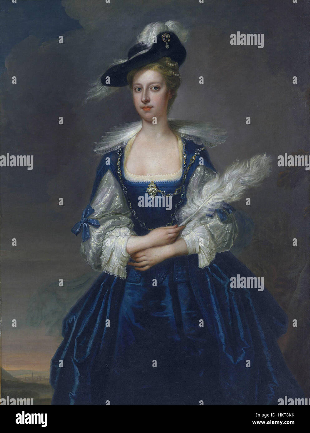 This portrait of Elizabeth Dunch by Thomas Hudson captures the elegance ...