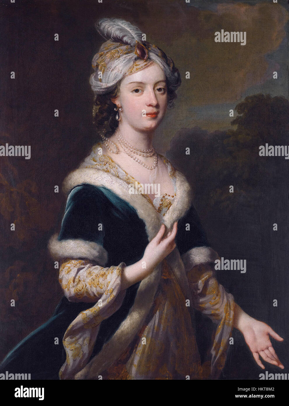 'Elizabeth Howard,' painted by George Knapton, is a portrait of the ...