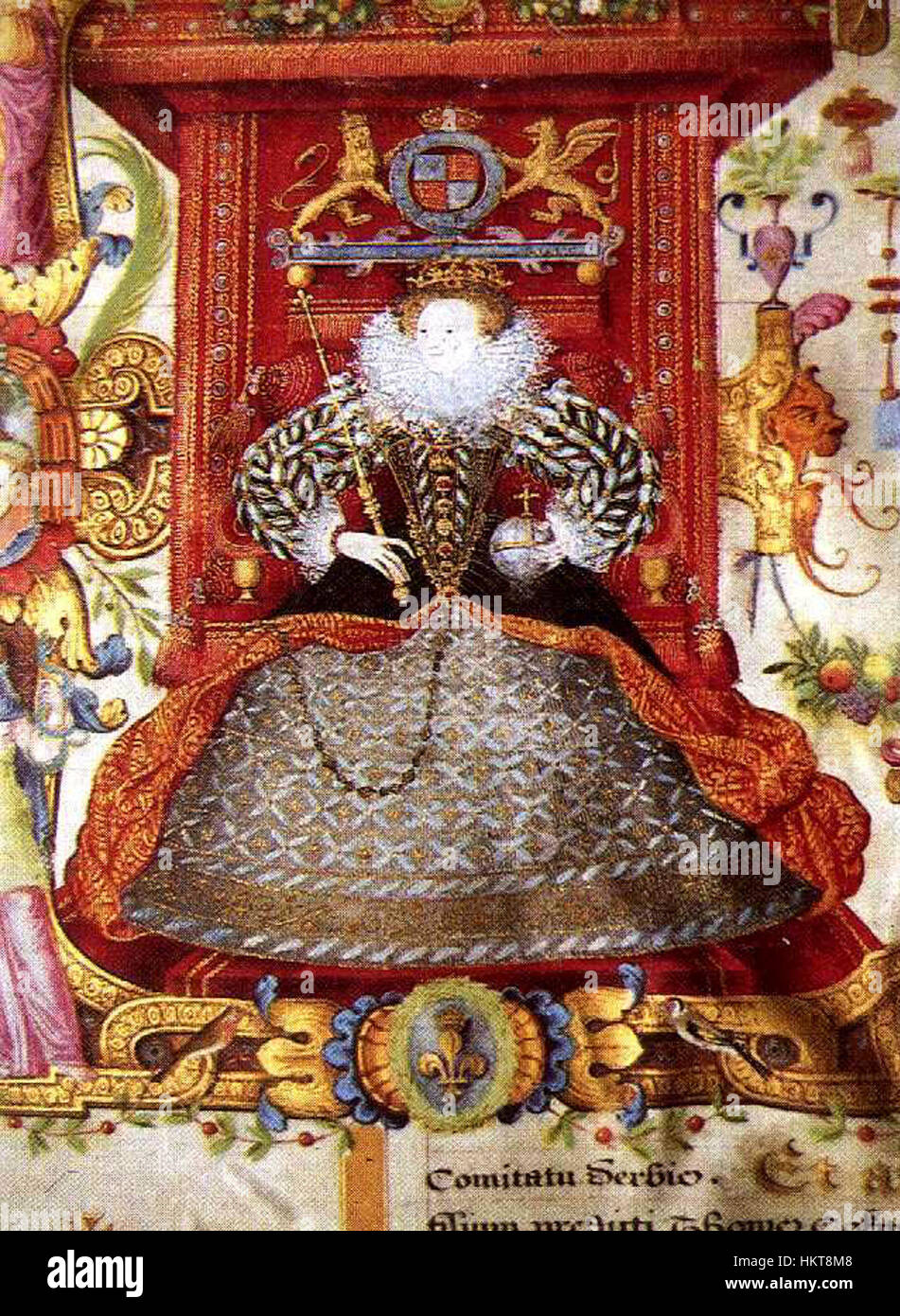 Queen elizabeth in regal regalia hi-res stock photography and images ...