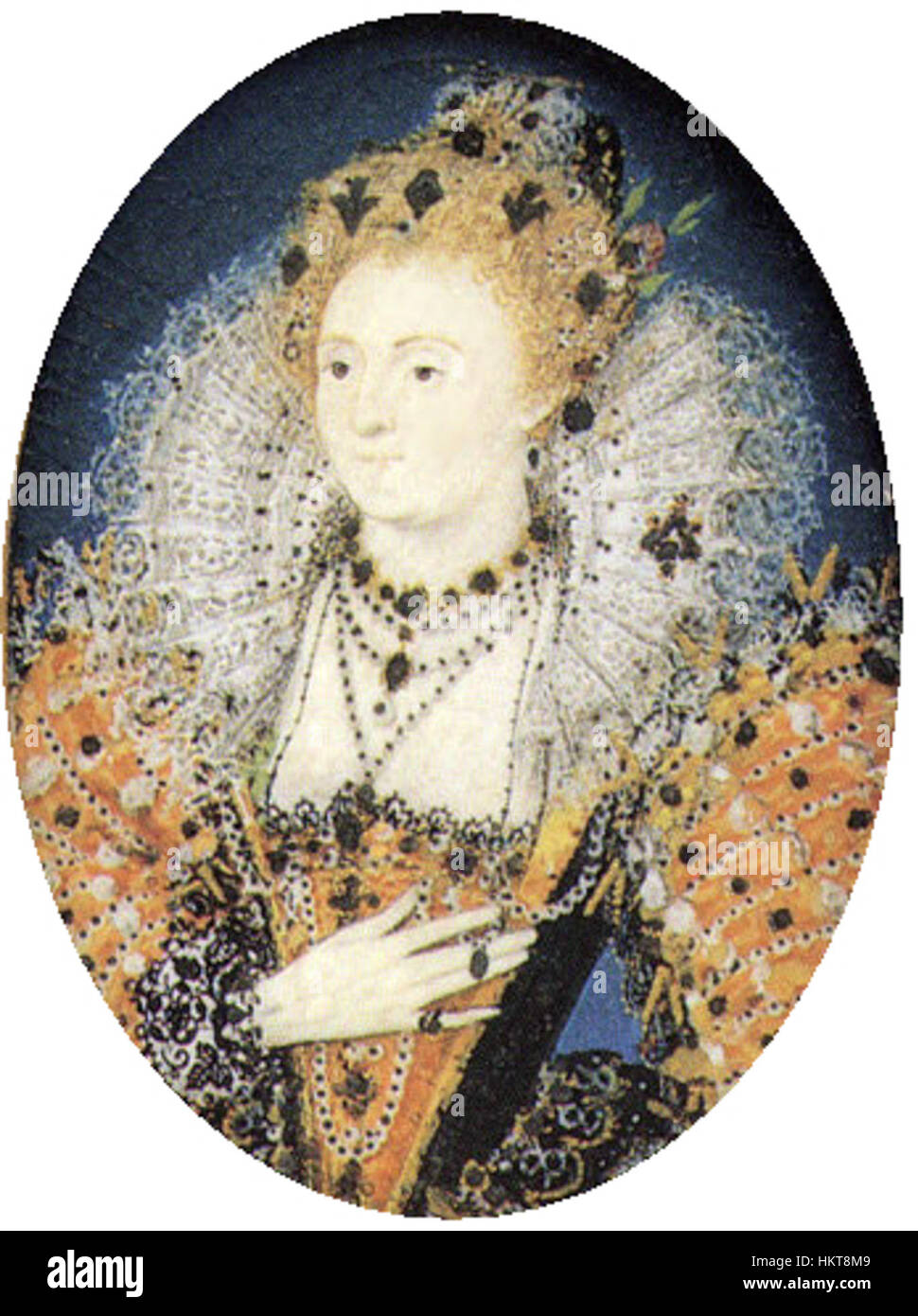 This 16th-century miniature portrait of Queen Elizabeth I was painted ...