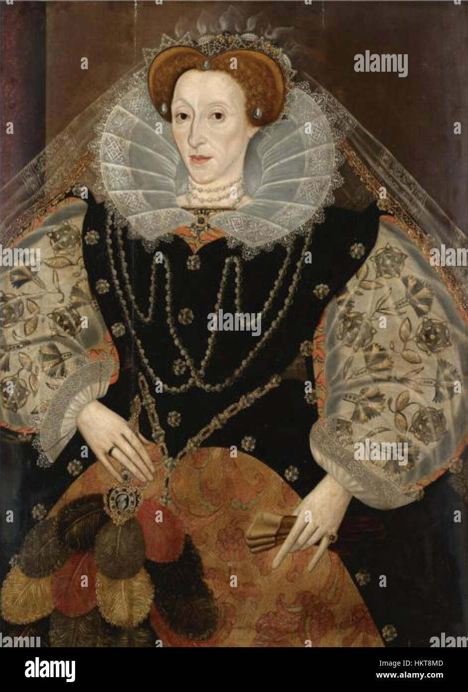 A portrait of Queen Elizabeth I, created by an English artist around ...