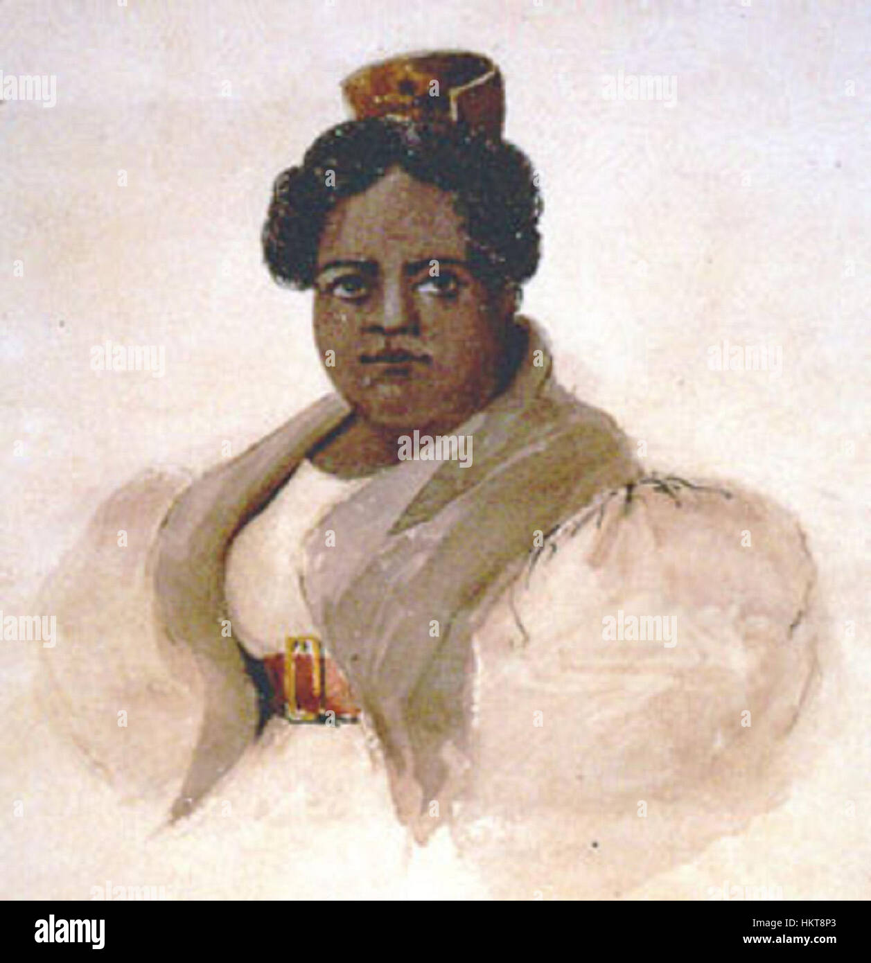 A portrait of Elizabeth Kinau, an important figure in history. The ...