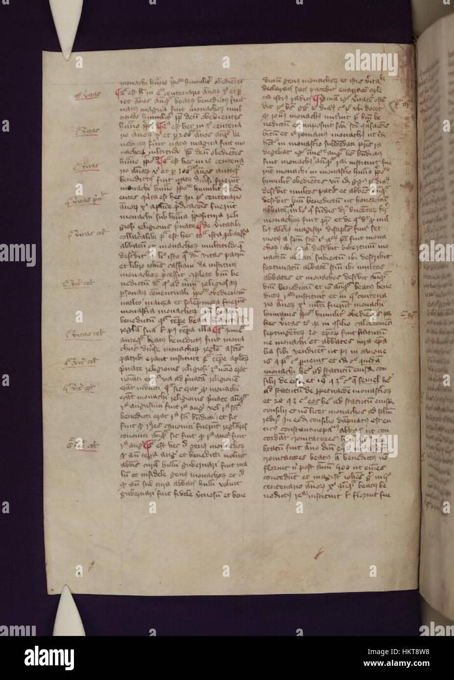 This image showcases one of the five English manuscripts from the ...