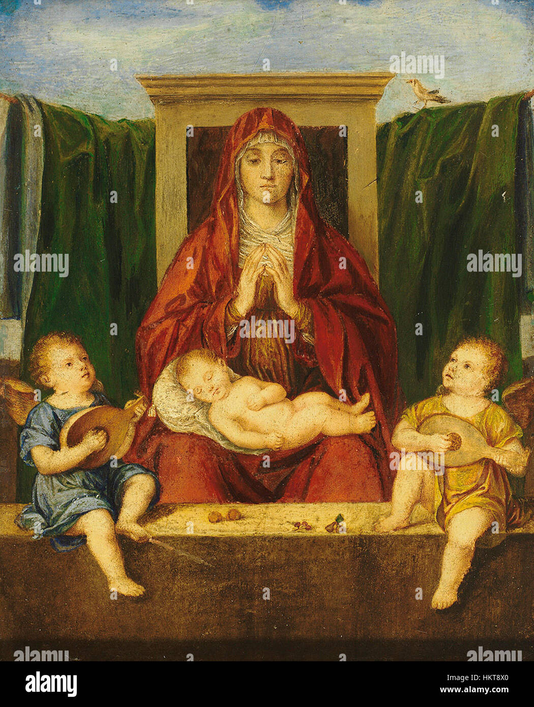 Maria mit kind und zwei engeln hi-res stock photography and images - Alamy