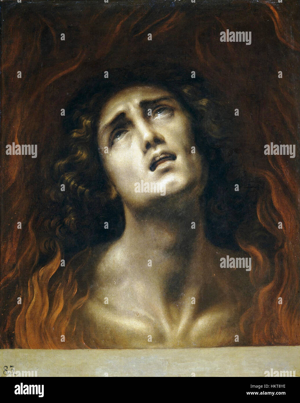 El alma en pena, de Francisco Ribalta (Museo del Prado Stock Photo - Alamy